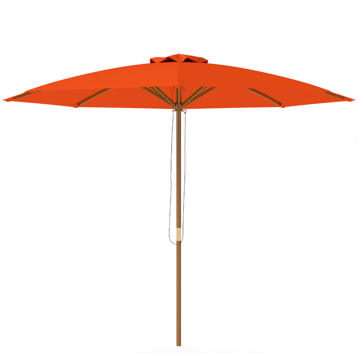 Buy Outsunny 3m Orange Garden Parasol With UV Protection | Opal Retail