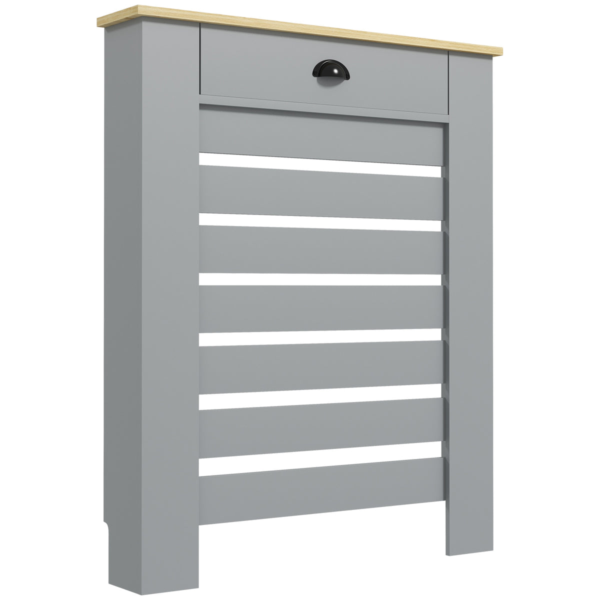 Buy Grey Slim Radiator Cover With Drawer 78Wcm | Opal Retail