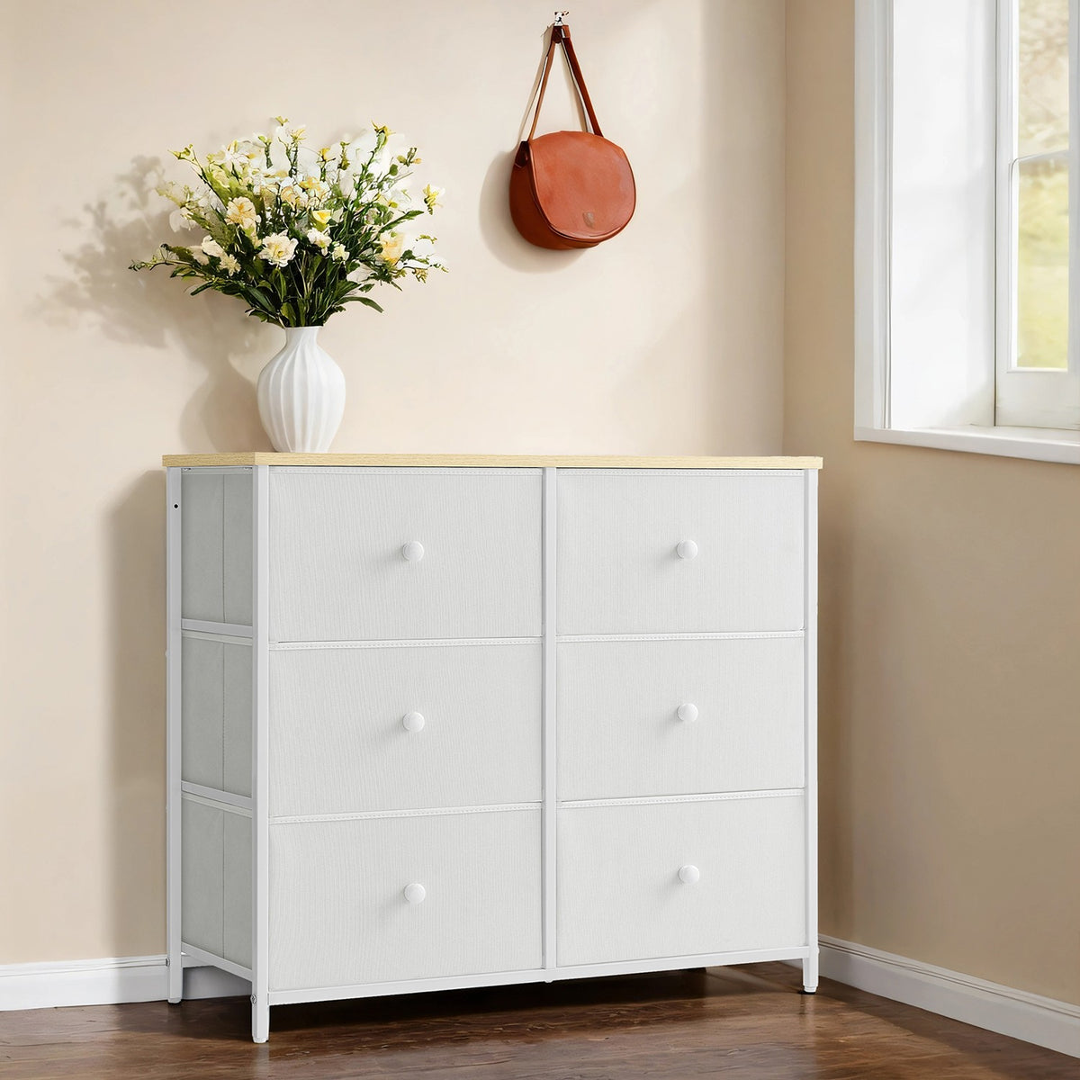 Songmics 6 Drawer Fabric Dresser for Bedroom Storage | Opal Retail