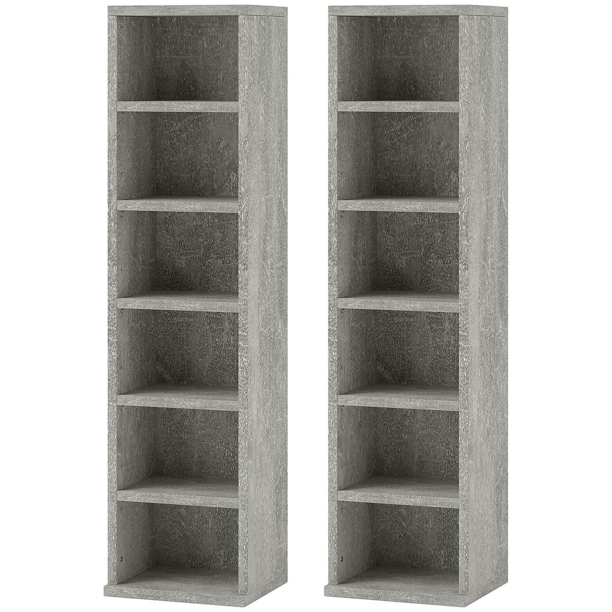 Buy HOMCOM Cement Grey CD Storage Units – Holds 102 CDs | Opal Retail