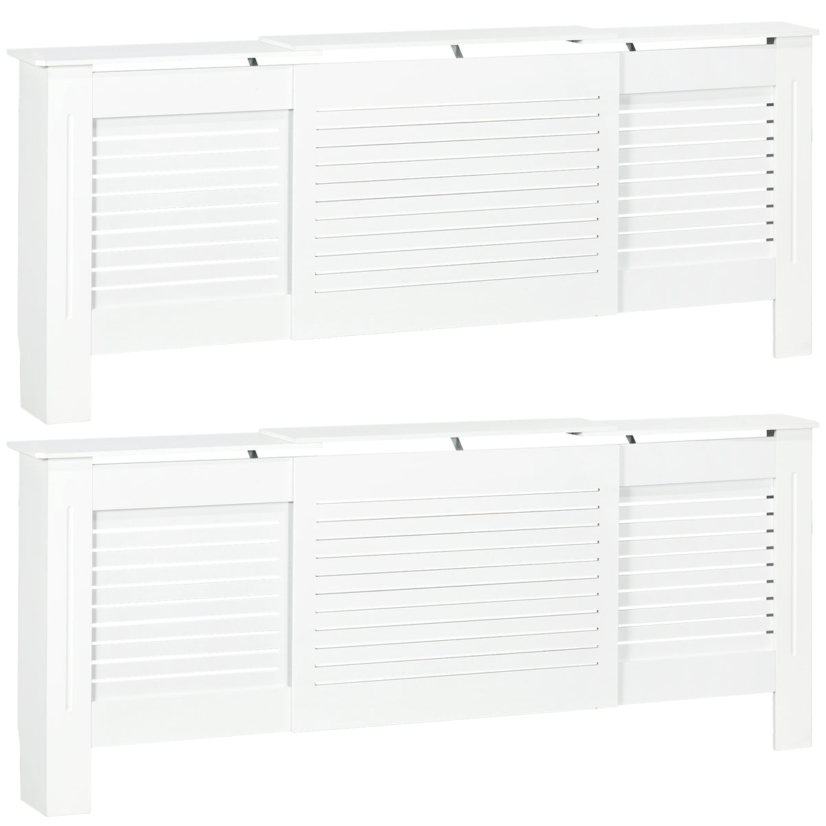 Buy Set of 2 Extendable Radiator Covers With Shelves, White | Opal Retail