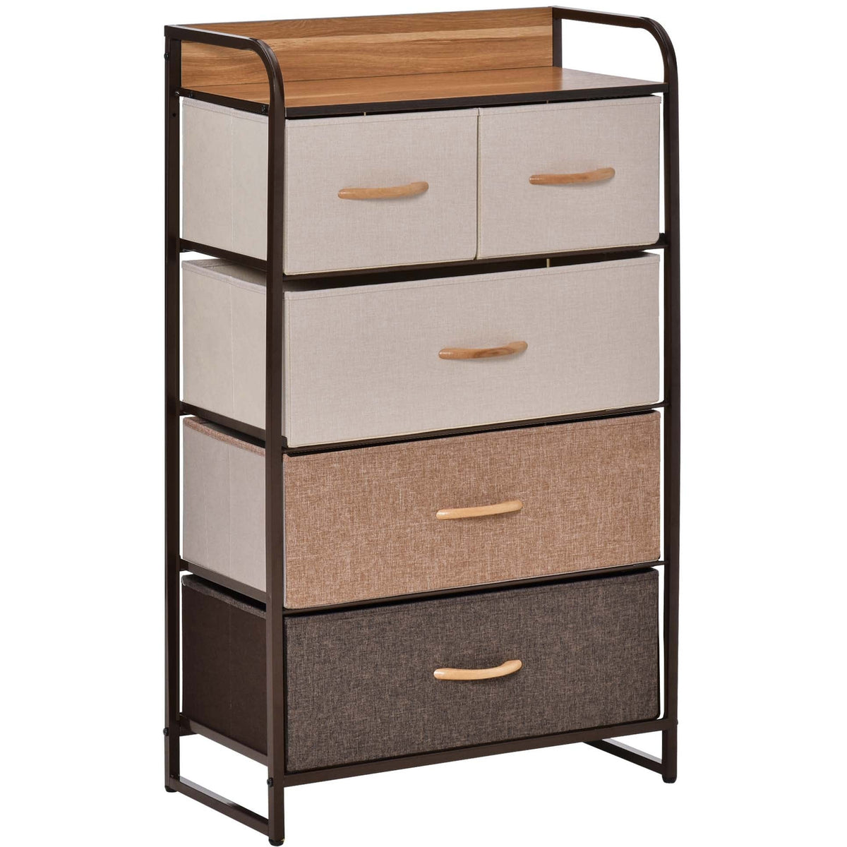 5-Drawer Organizer: Modern Tower with Steel Frame — Opal Retail